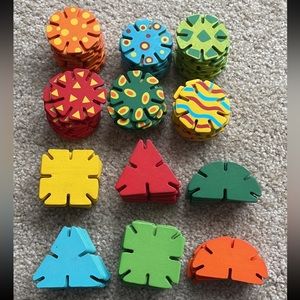 Hearthsong | Other | Lot Of 3 Colorful Connectagons All Shapes Toddler ...